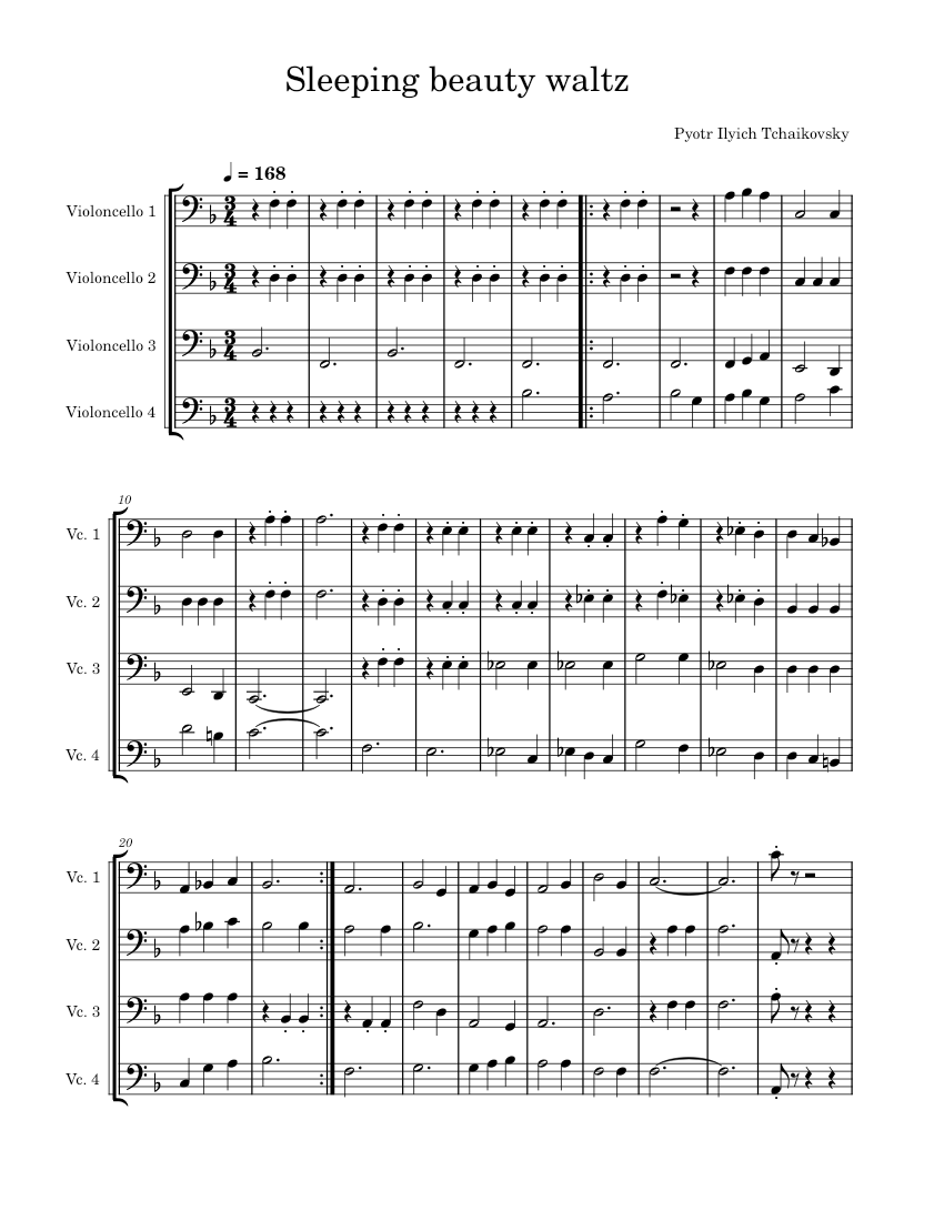 Sleeping Beauty Waltz- The Sleeping Beauty (Tchaikovsky) – Pyotr Ilyich ...