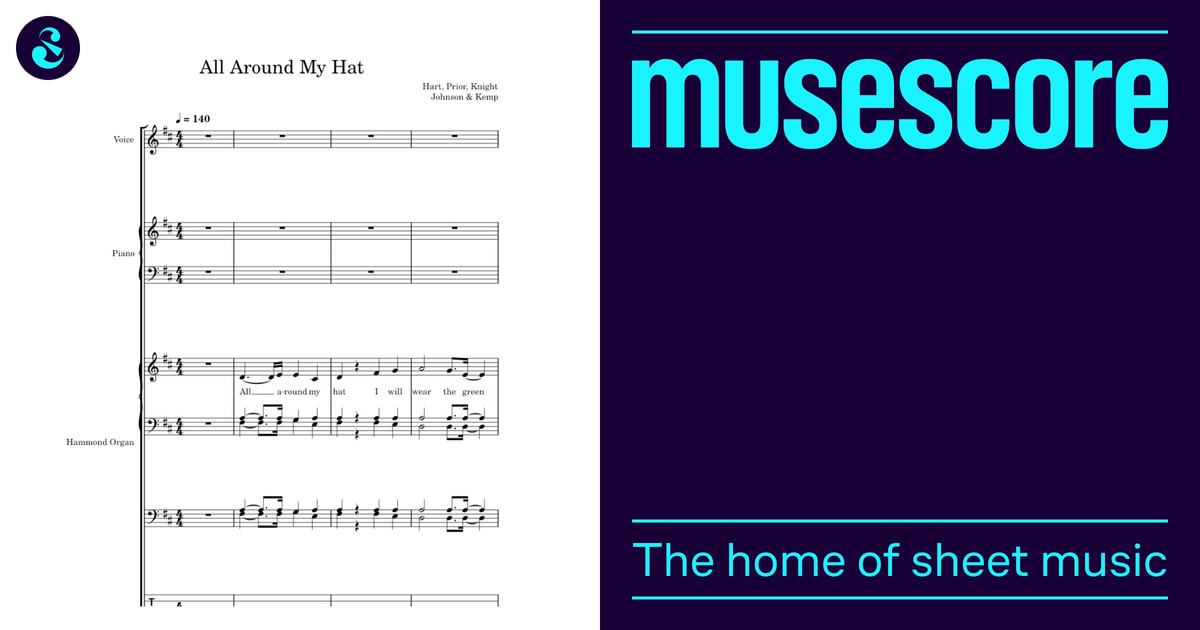 All Around My Hat - Steeleye Span Sheet music for Piano, Organ, Guitar ...