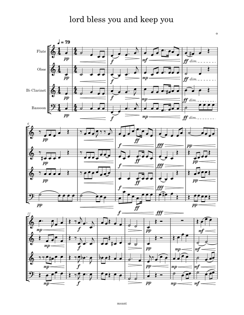 The lord bless you and keep you – Peter C. Lutkin The Lord Bless You and Keep You Sheet music ...