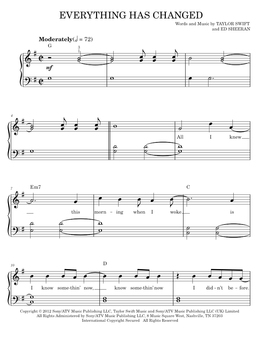 Play Official version of Everything Has Changed (feat. Ed Sheeran ...