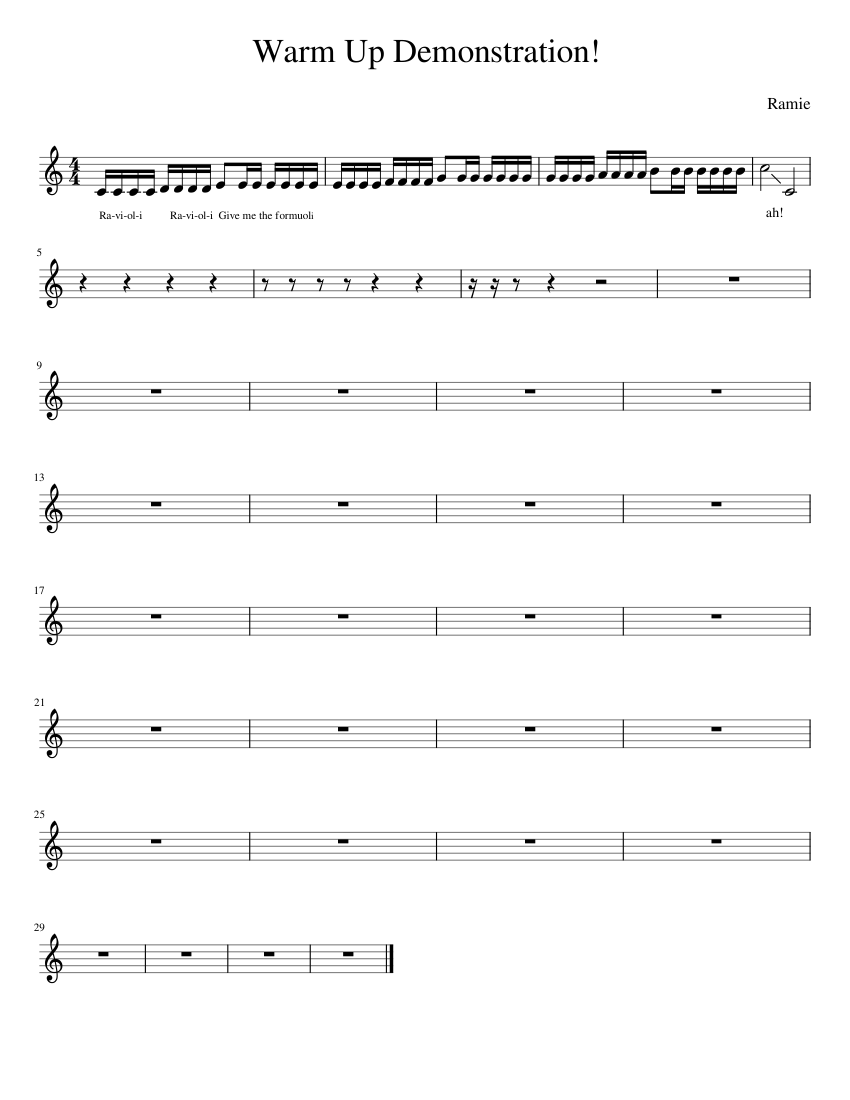 warm up choral methods Sheet music for Piano (Solo) Easy | Musescore.com