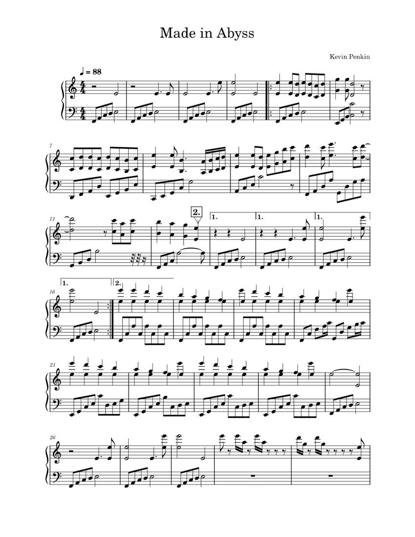 Made in Abyss Original Soundtrack – Kevin Penkin Made in Abyss – Kevin ...