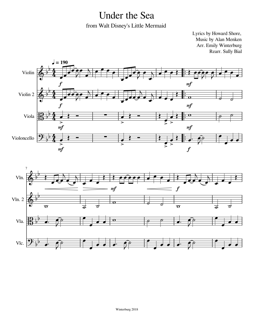Under The Sea (from The Little Mermaid) – Alan Menken Under_the_Sea_for ...
