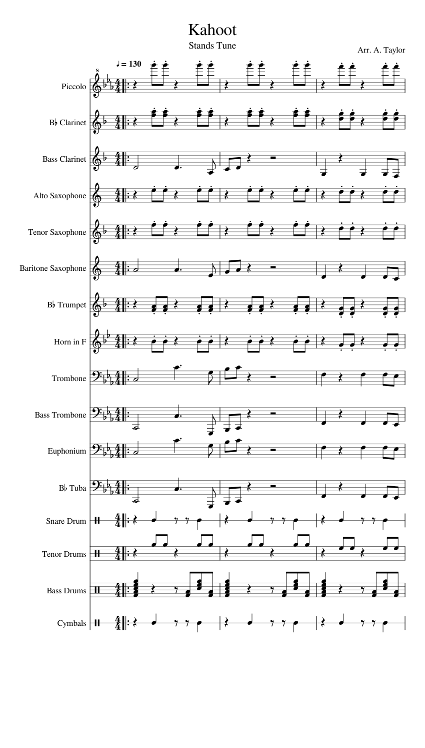 Kahoot! Sheet Music for Trombone, Euphonium, Tuba, Trombone bass & more ...