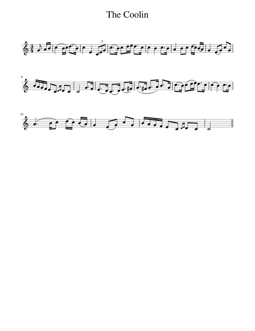 The Coolin Sheet music for Piano (Solo) Easy | Musescore.com