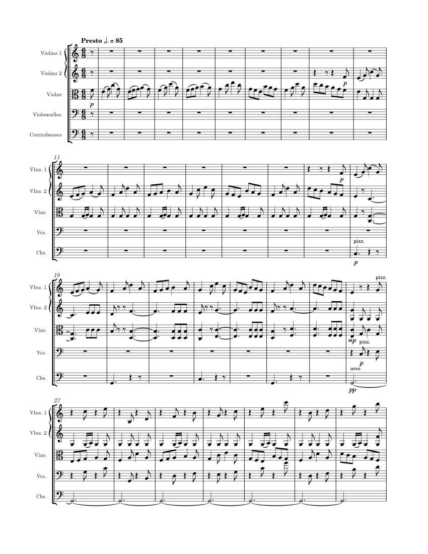 Strings 2 Sheet music for Violin, Cello, Strings group (String Ensemble) | Musescore.com