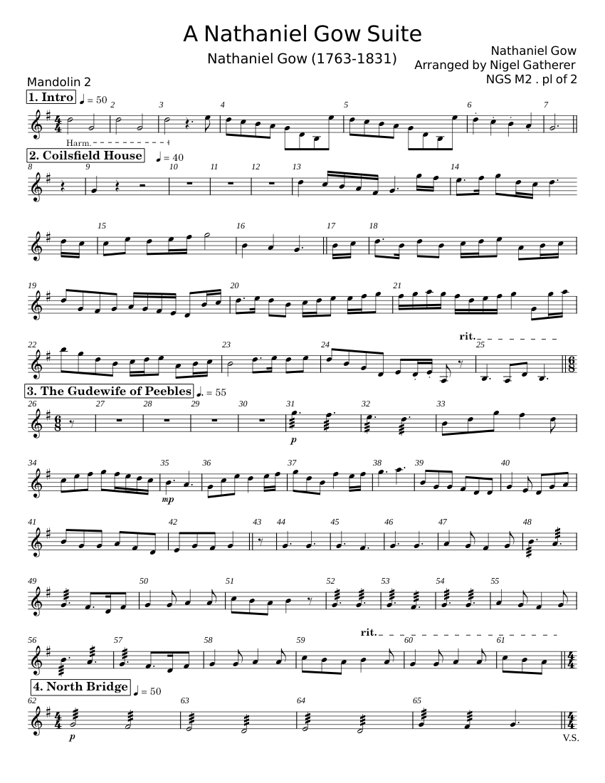 A Nathaniel Gow Suite - Nathaniel Gow Sheet music for Guitar (Solo ...