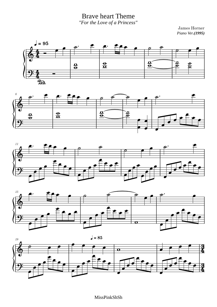 Braveheart – James Horner Braveheart - For the Love of a Princess ...