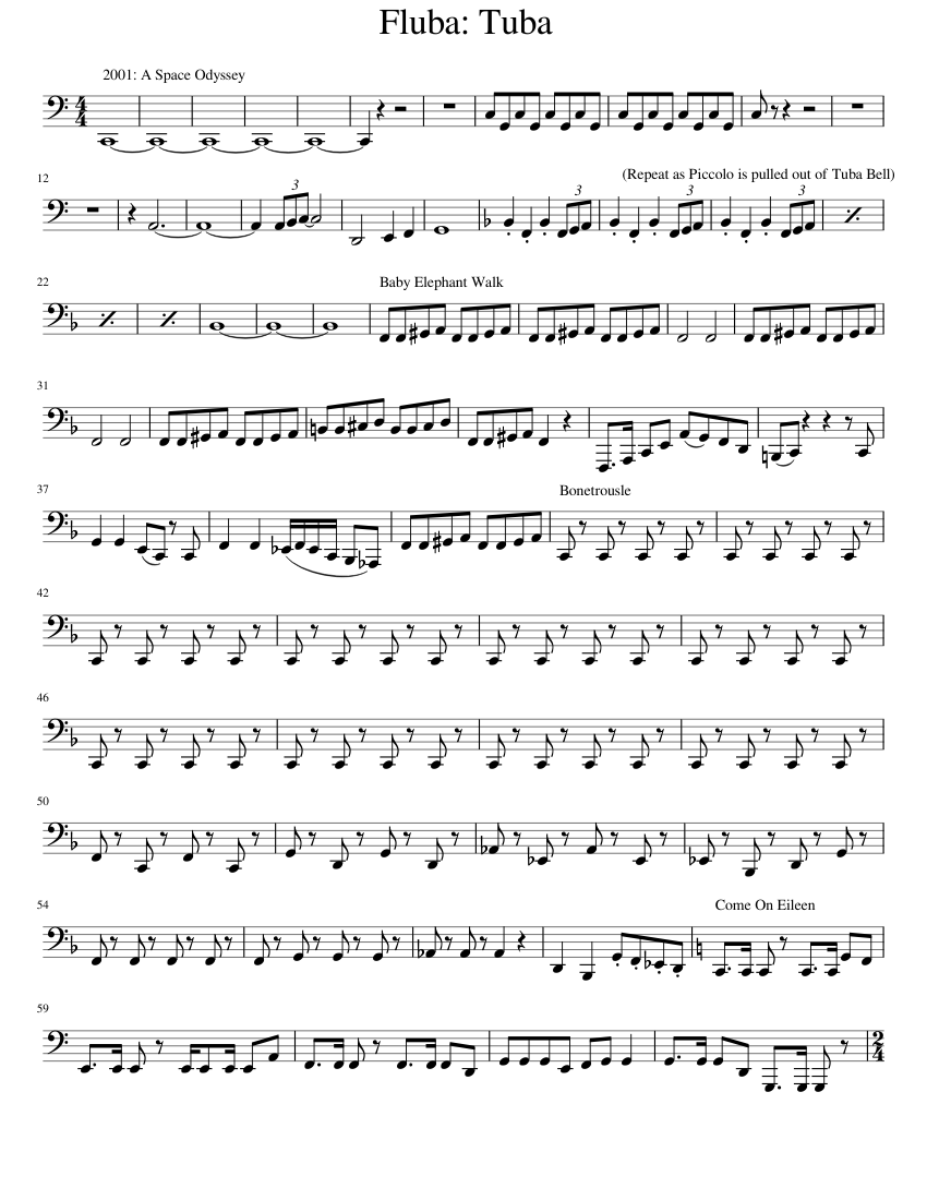 Fluba: Tuba Sheet music for Tuba (Solo) | Musescore.com