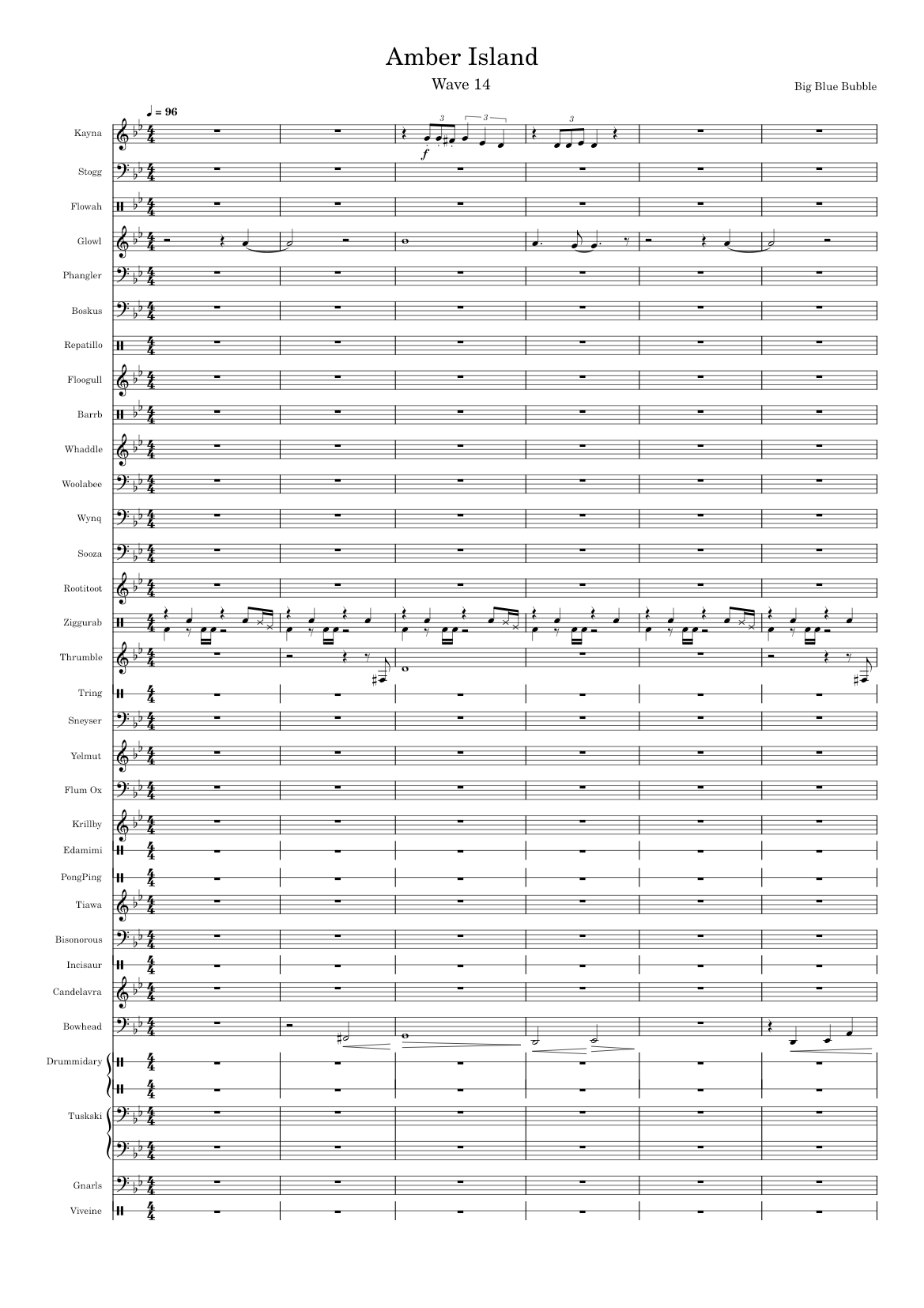 Amber Island – My Singing Monsters Amber Island - Wave 14 Sheet Music ...