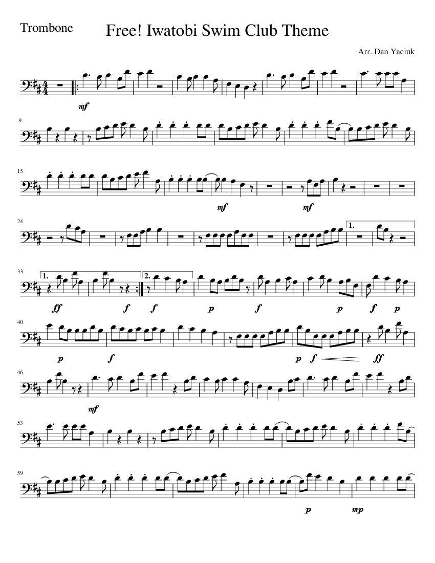 Free Trombone Sheet music for Trombone (Solo) | Musescore.com