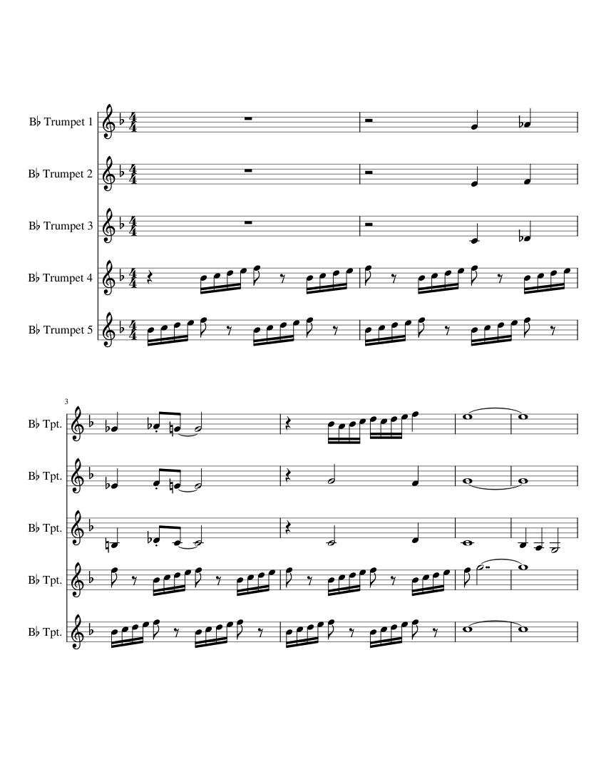 yeet? Sheet music for Trumpet in b-flat (Mixed Quintet) | Musescore.com