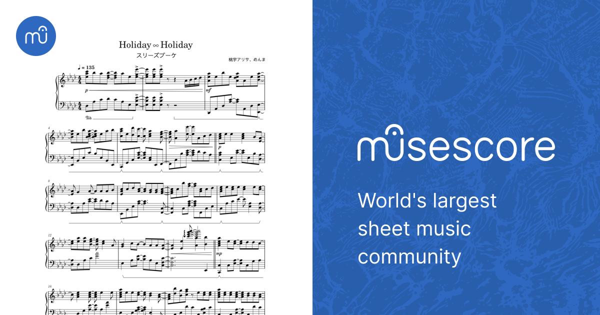 Holiday∞Holiday Sheet music for Piano (Solo) | Musescore.com