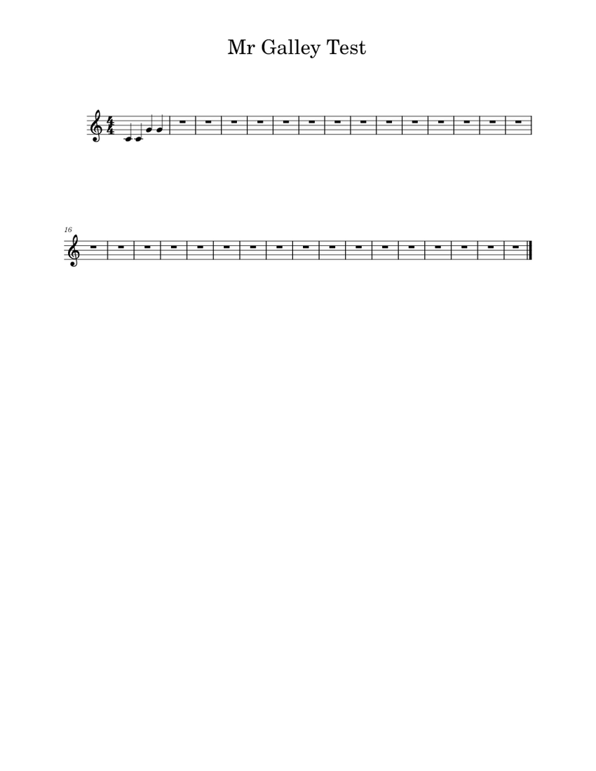 Mr Galley Test Sheet music for Piano (Solo) | Musescore.com