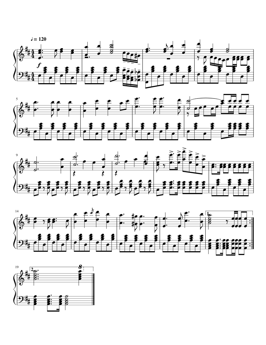 Westerwaldlied Sheet Music for Piano (Solo) | MuseScore.com