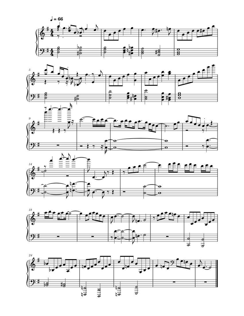 Introduction To The Snow – Joe Hawley Sheet music for Piano (Solo) Easy ...