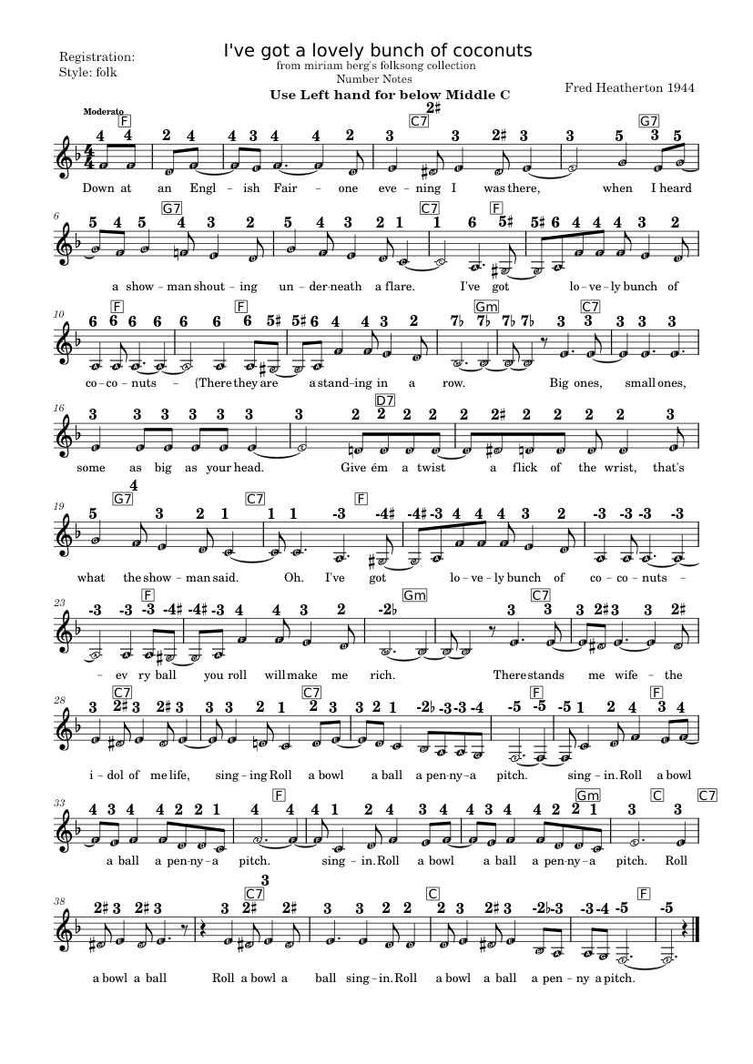 Folk song – Misc tunes Sheet music for Piano (Solo) Easy | Musescore.com