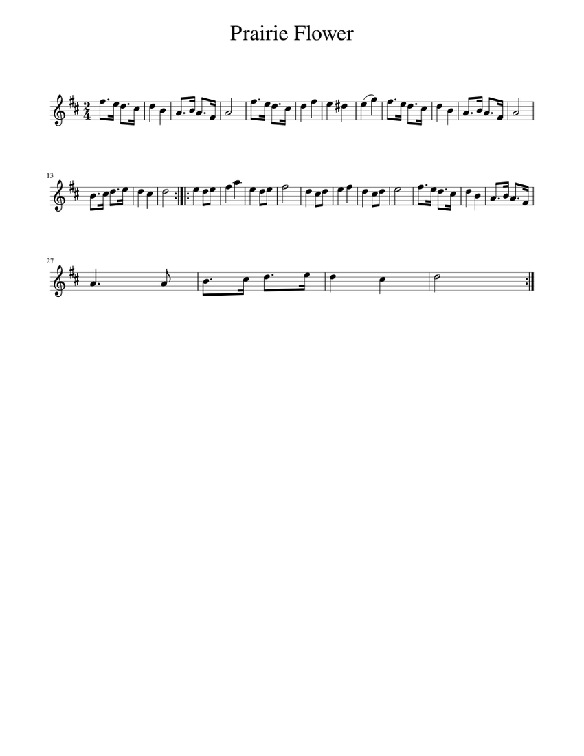 Prairie Flower Sheet music for Piano (Solo) | Musescore.com