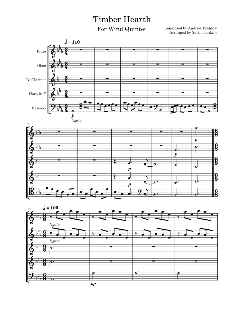 Outer Wilds - Timber Hearth (for Wind Quintet) – Andrew Prahlow Sheet ...