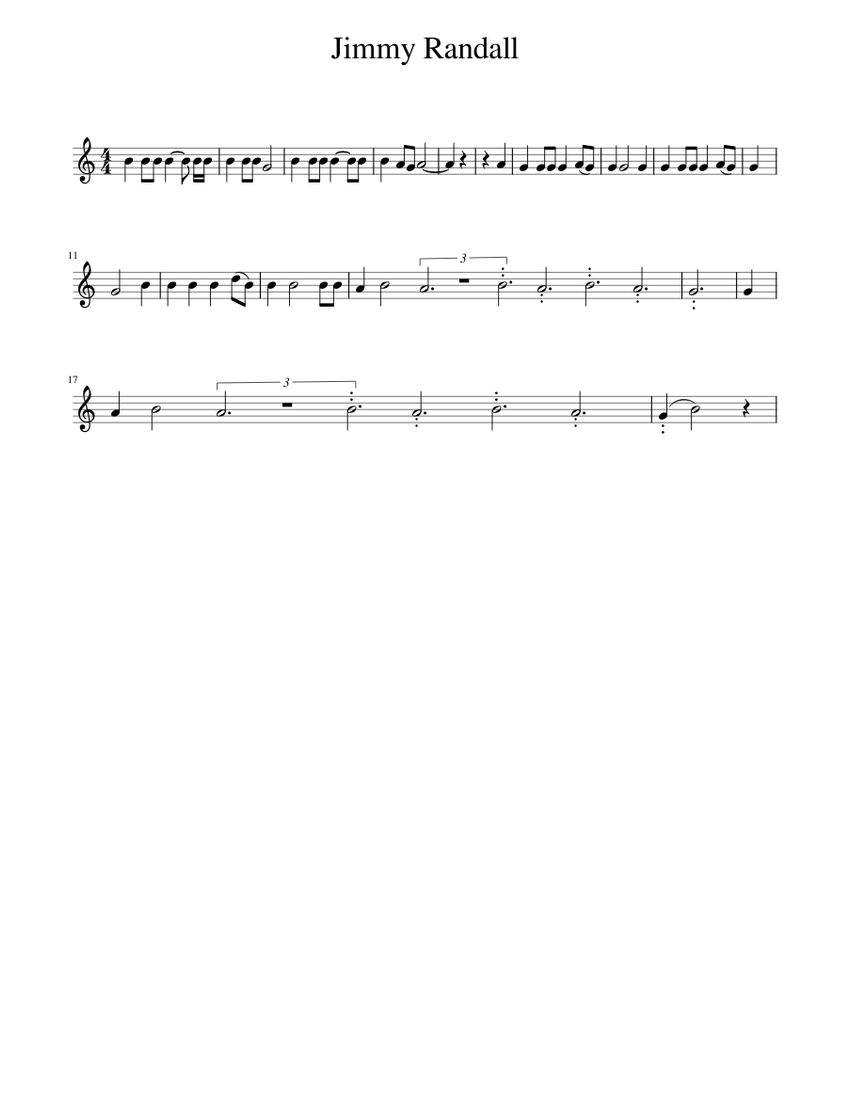 Jimmy Randall Sheet music for Piano (Solo) | Musescore.com