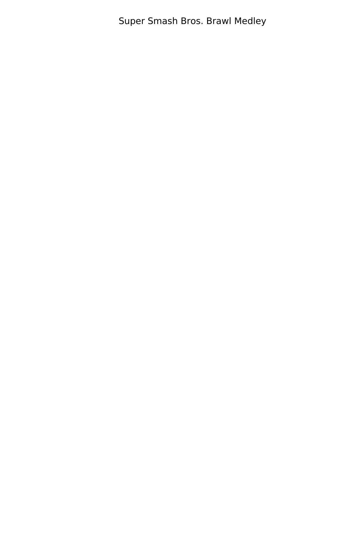 Super Smash Bros. Brawl - Menu Theme (Concert Band) Sheet music for ...