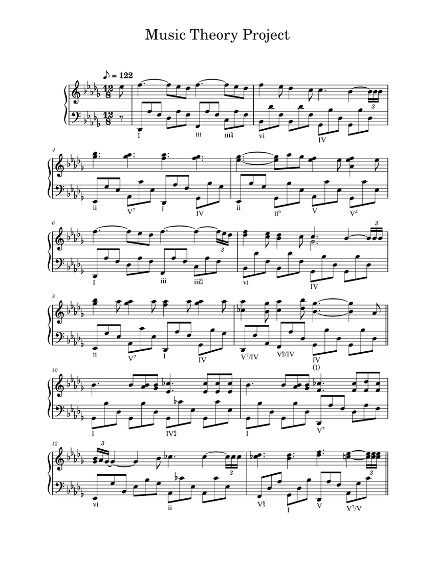 Music_Theory_Project Sheet music for Piano (Solo) | Musescore.com
