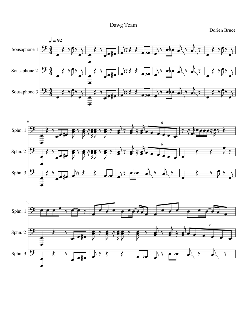Mrs. Jackson Sheet music for Brass (other) (Mixed Trio) | Musescore.com
