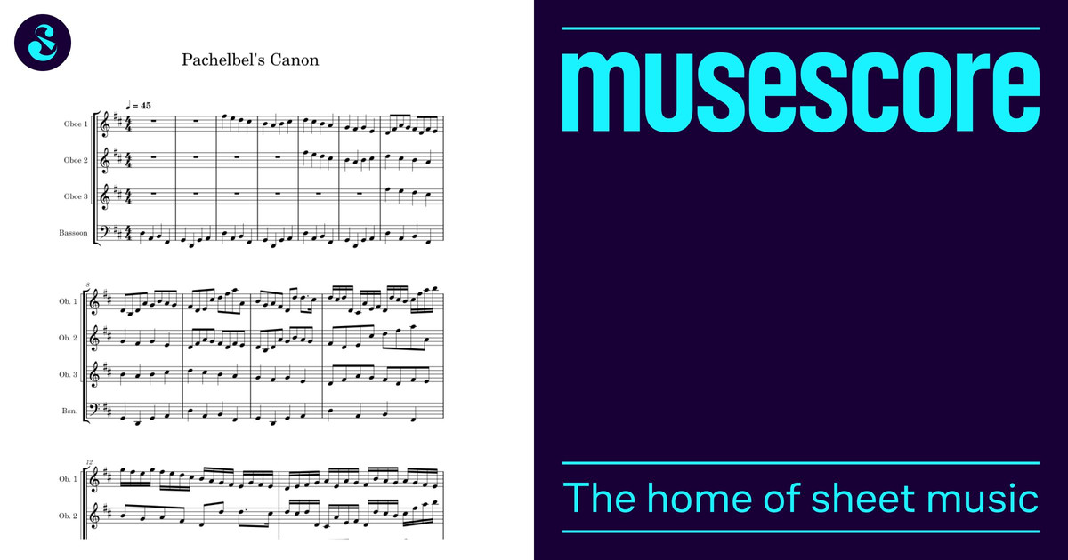 Cannon in D – Johann Pachelbel pachelbels-canon-four-instruments Sheet ...