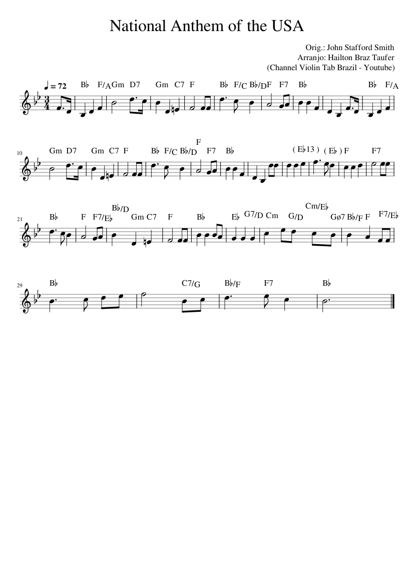 Hino dos Estados Unidos National Anthem of the USA – John Williams ...