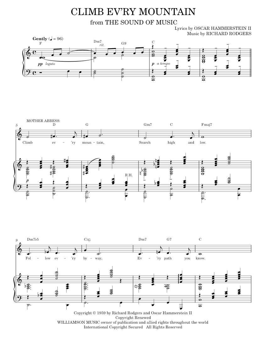 Play Official version of Climb Ev'ry Mountain (from The Sound of Music ...