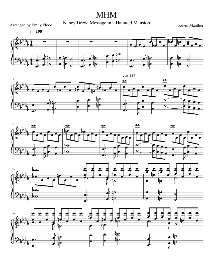 MHM Sheet music for Piano (Solo) | Musescore.com