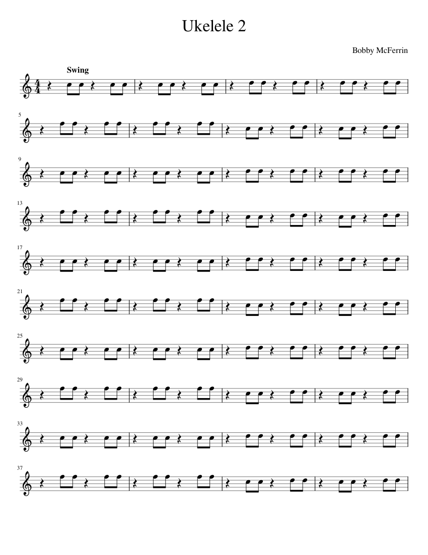 Ukelele 3 Sheet music for Ukulele (Solo) | Musescore.com