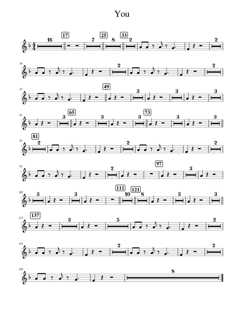 You_Tp Sheet music for Piano (Solo) | Musescore.com