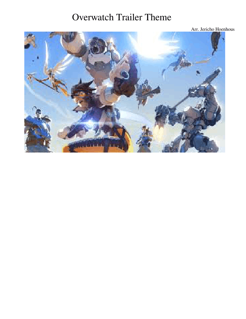Overwatch Trailer Theme (by ear) Sheet music for Piano, Trombone, Flute, Saxophone alto & more ...