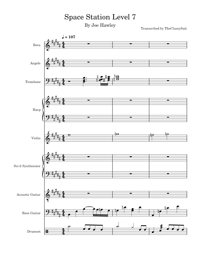 Space Station Level 7 - Miracle Musical Sheet Music for Trombone ...