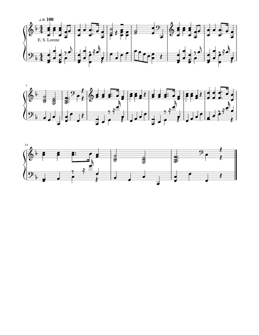 Hear the tramp of a million little feet - E. S. Lorenz Sheet music for ...