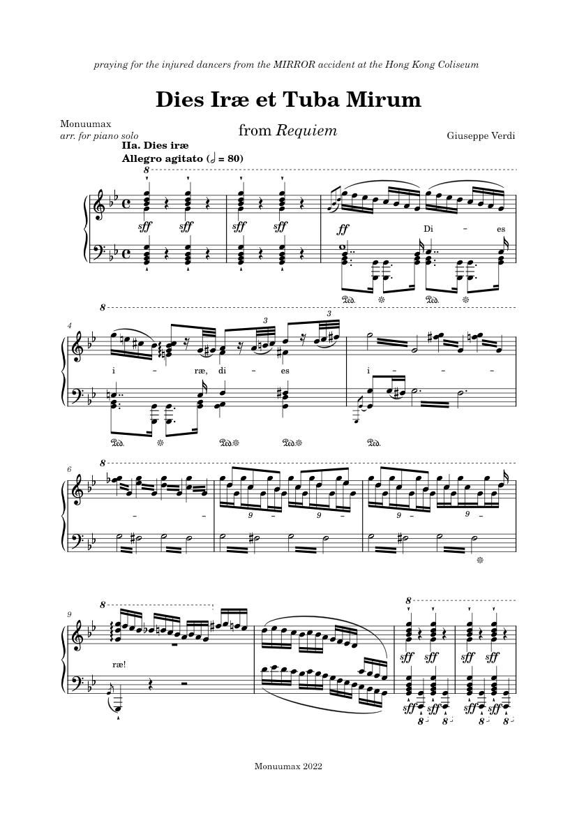 Requiem – Giuseppe Verdi | II. Dies irae et Tuba mirum (piano ...