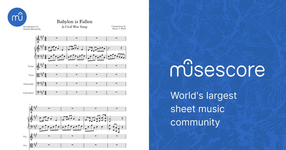 Babylon is Fallen – Henry C Work Babylon is Fallen - A Civil War Song ...