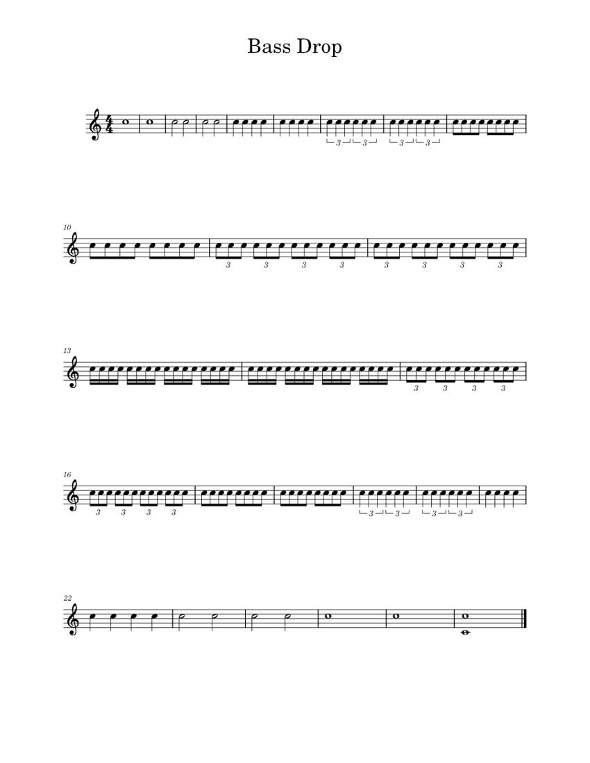 Bass Drop - piano tutorial