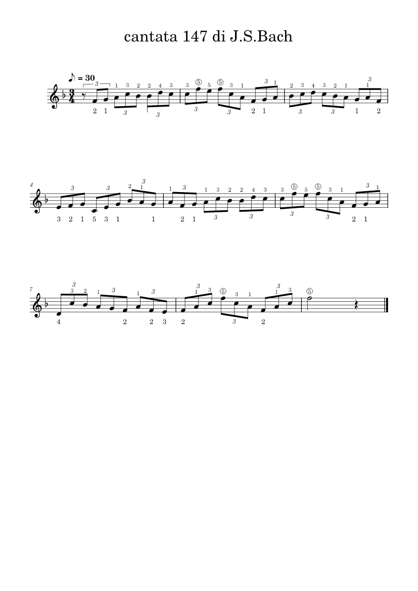 Cantata 147 di bach – Johann Sebastian Bach Sheet Music for Piano (Solo) Easy | MuseScore.com