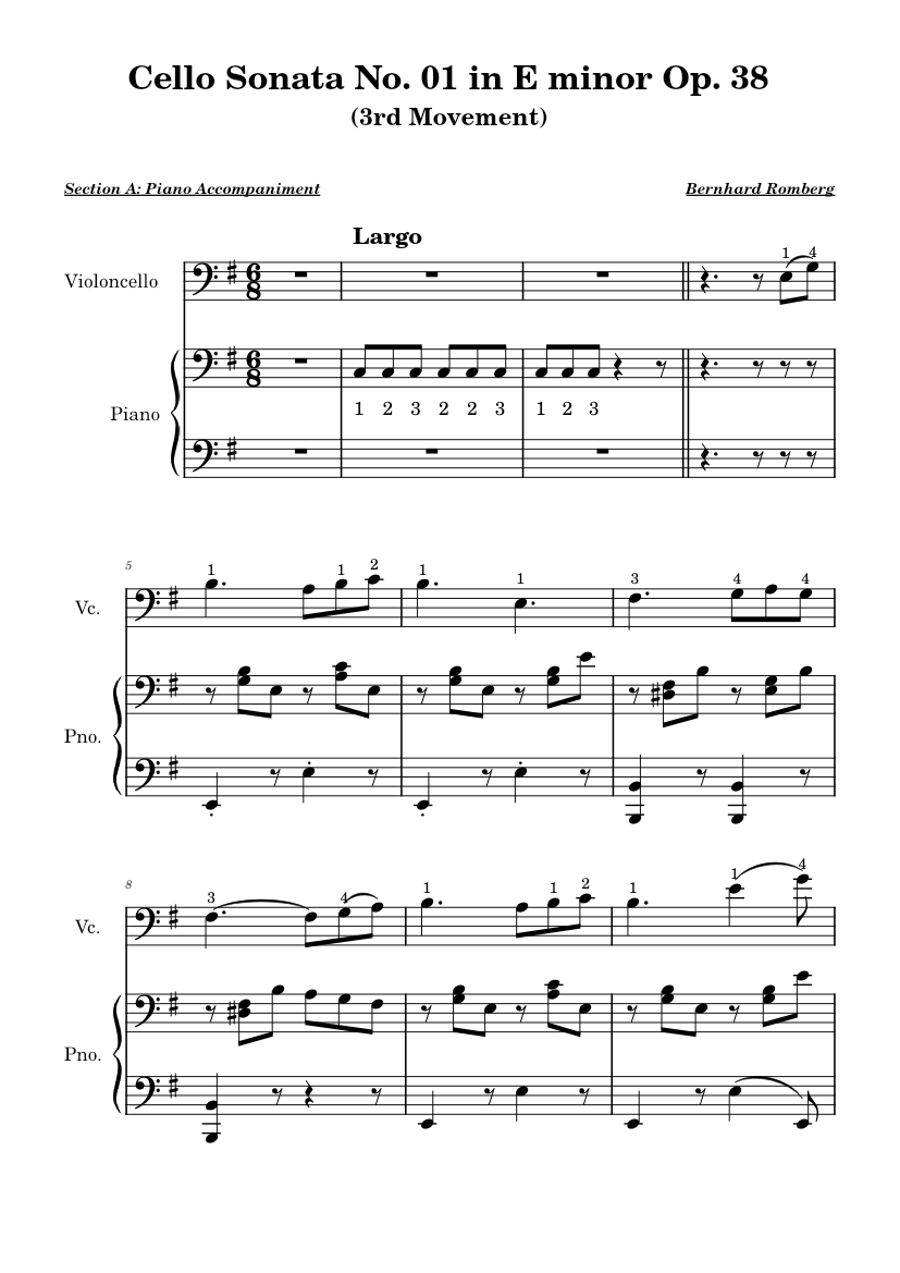 Cello Sonata in E minor, Op.38 – Bernhard Romberg (20. Section A l ...