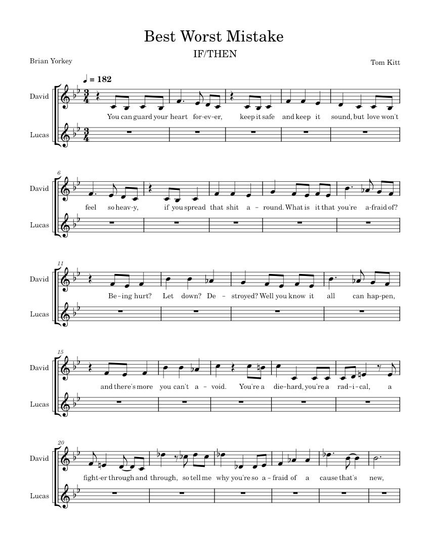 Best Worst Mistake Sheet music for Piano (Piano Duo) | Musescore.com