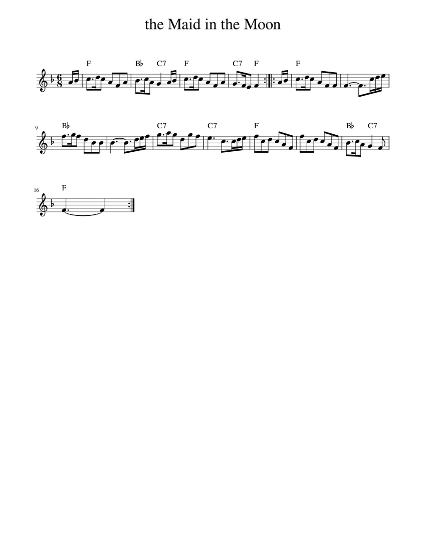 the Maid in the Moon Sheet music for Piano (Solo) Easy | Musescore.com