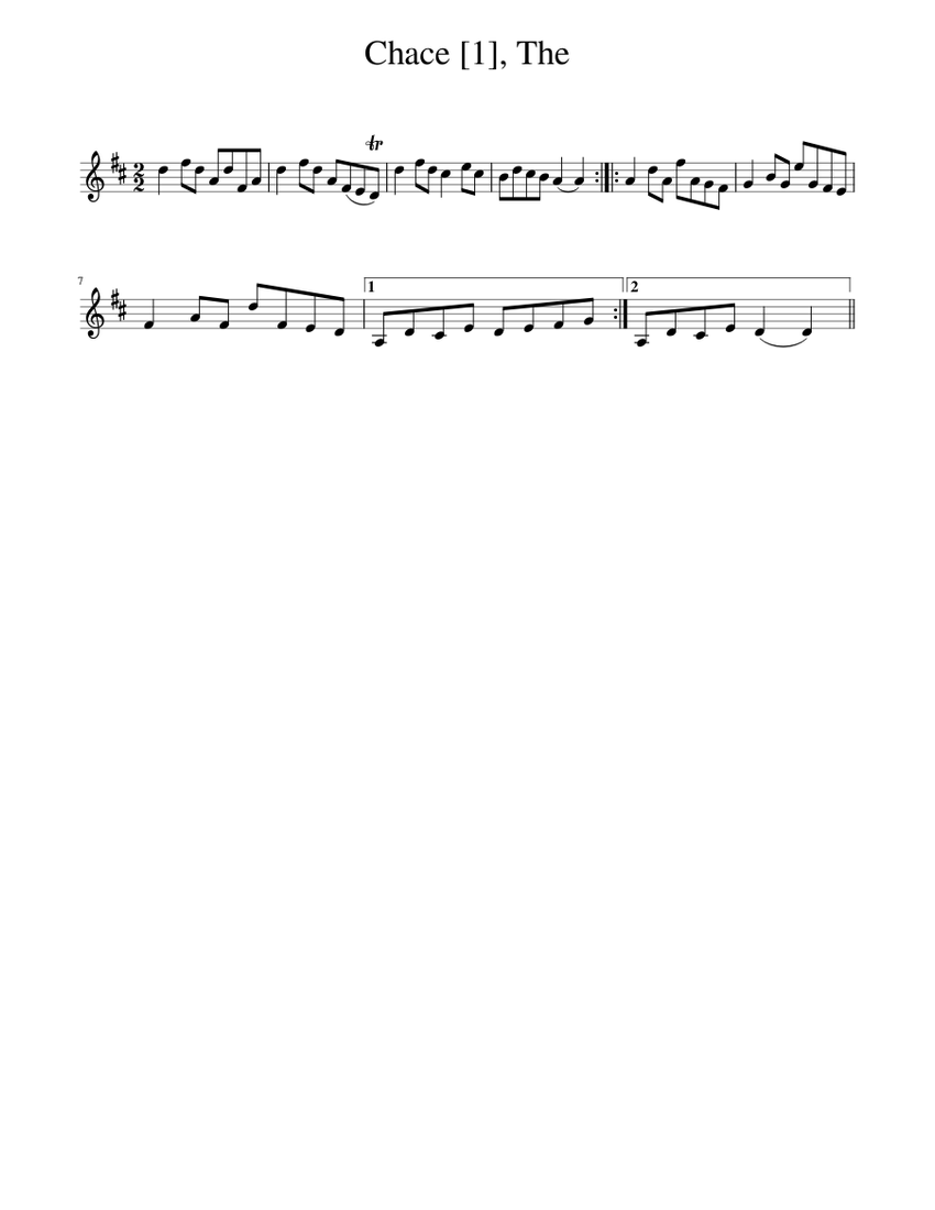 The Chace Sheet music for Piano (Solo) | Musescore.com