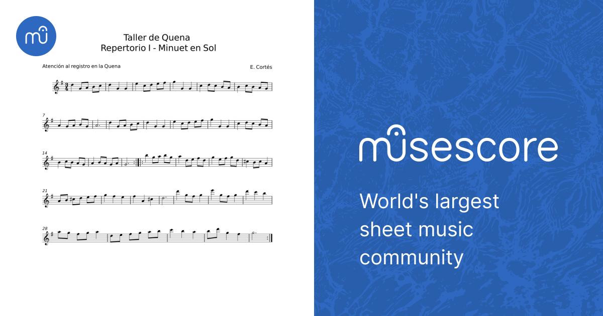 Taller de Quena - E. Cortés Sheet music for Piano (Solo) Easy ...