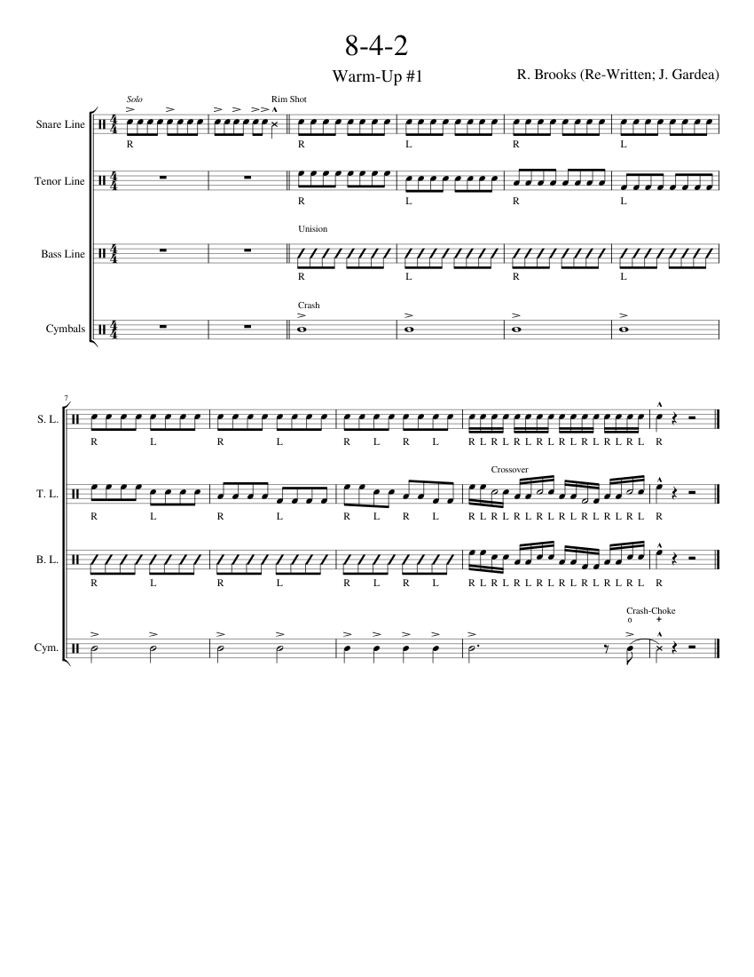 [As-Written] 8-4-2 (Progressive Drumline Exercises) - C.H.S.M.B.T ...