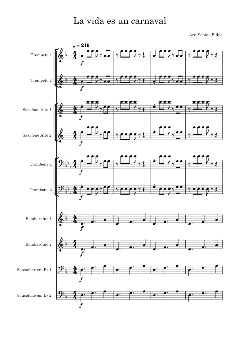 La vida es un carnaval – Celia Cruz La vida es un carnaval Sheet Music ...