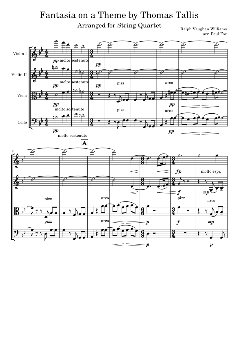 Fantasia on a Theme by Thomas Tallis (arranged for string quartet ...