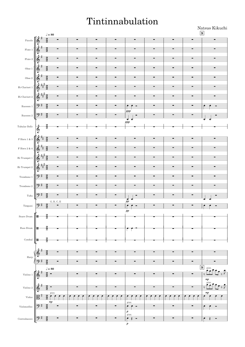 Tintinnabulation (The sound of ringing bells) Sheet music for Trombone ...