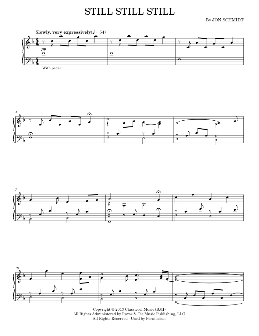 Still Still Still Sheet music for Piano: Music Notes